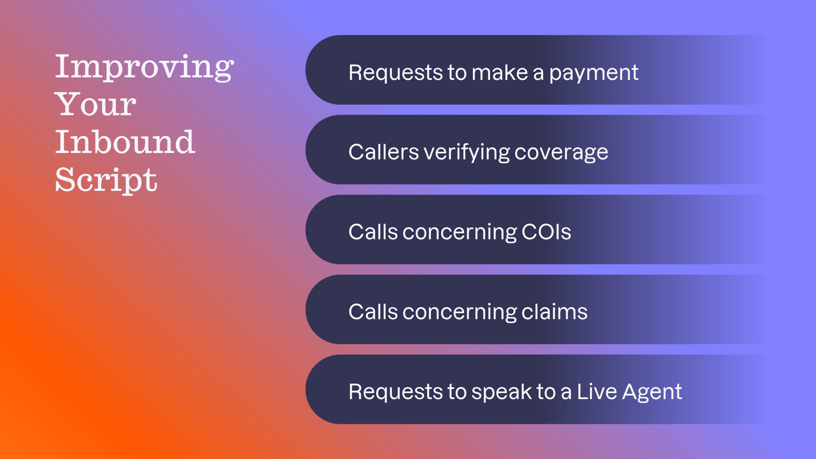 How to Improve your Inbound Script How to Improve your Inbound Script